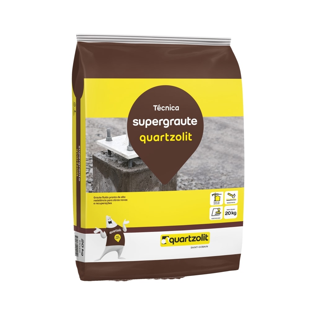 Argamassa Supergraute Alta Resistência 25kg Quartzolit - ABC da Construção