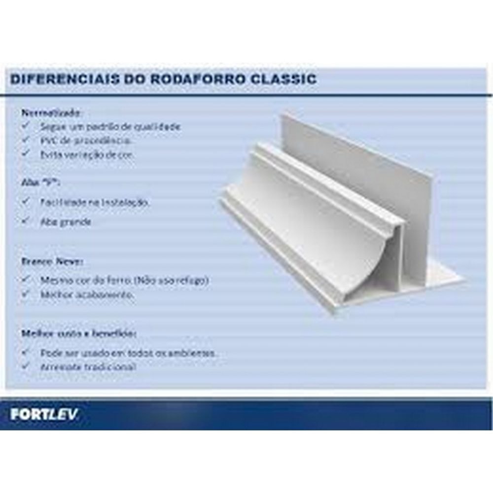 Arremate Para Forro De Pvc Classic 6 Metros Branco Fortlev - ABC da ...