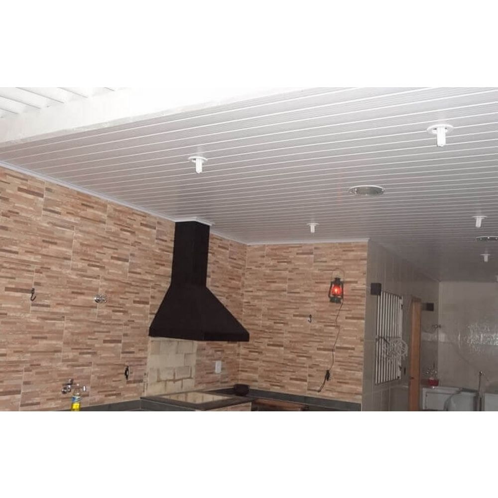 Forro De Pvc Gemini 0,8x20cm 4 Metros Branco Fortlev - ABC da Construção