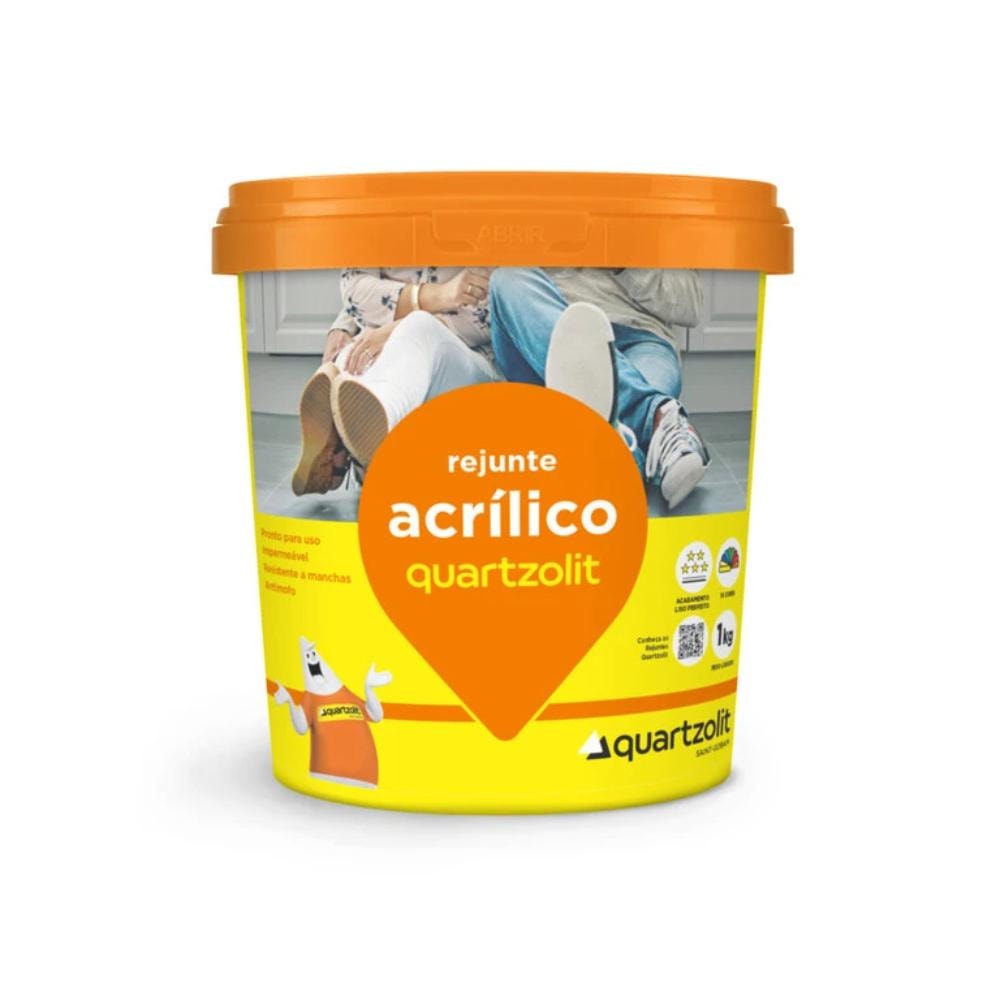 Rejunte Acrílico 1kg Palha Quartzolit - ABC da Construção
