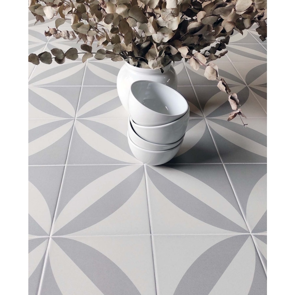 Revestimento Elipse Cinza Atlas 20x20 cm - ABC da Construção