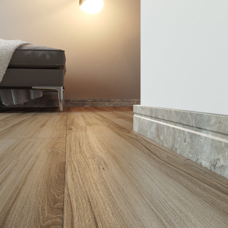 Rodapé Estilo 5x240cm Cor 25 Eucafloor - ABC da Construção