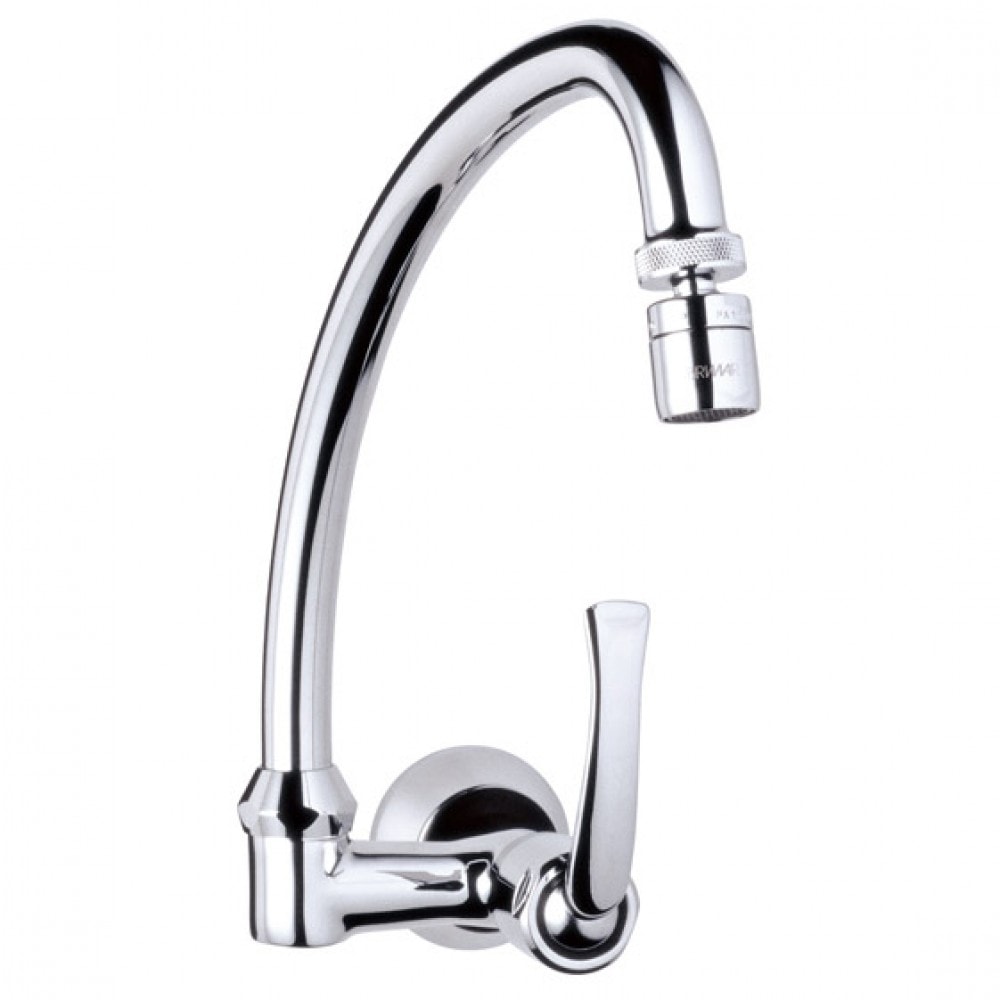 Torneira Para Cozinha De Parede Bica Alta Pratika Cromada Tigre Abc